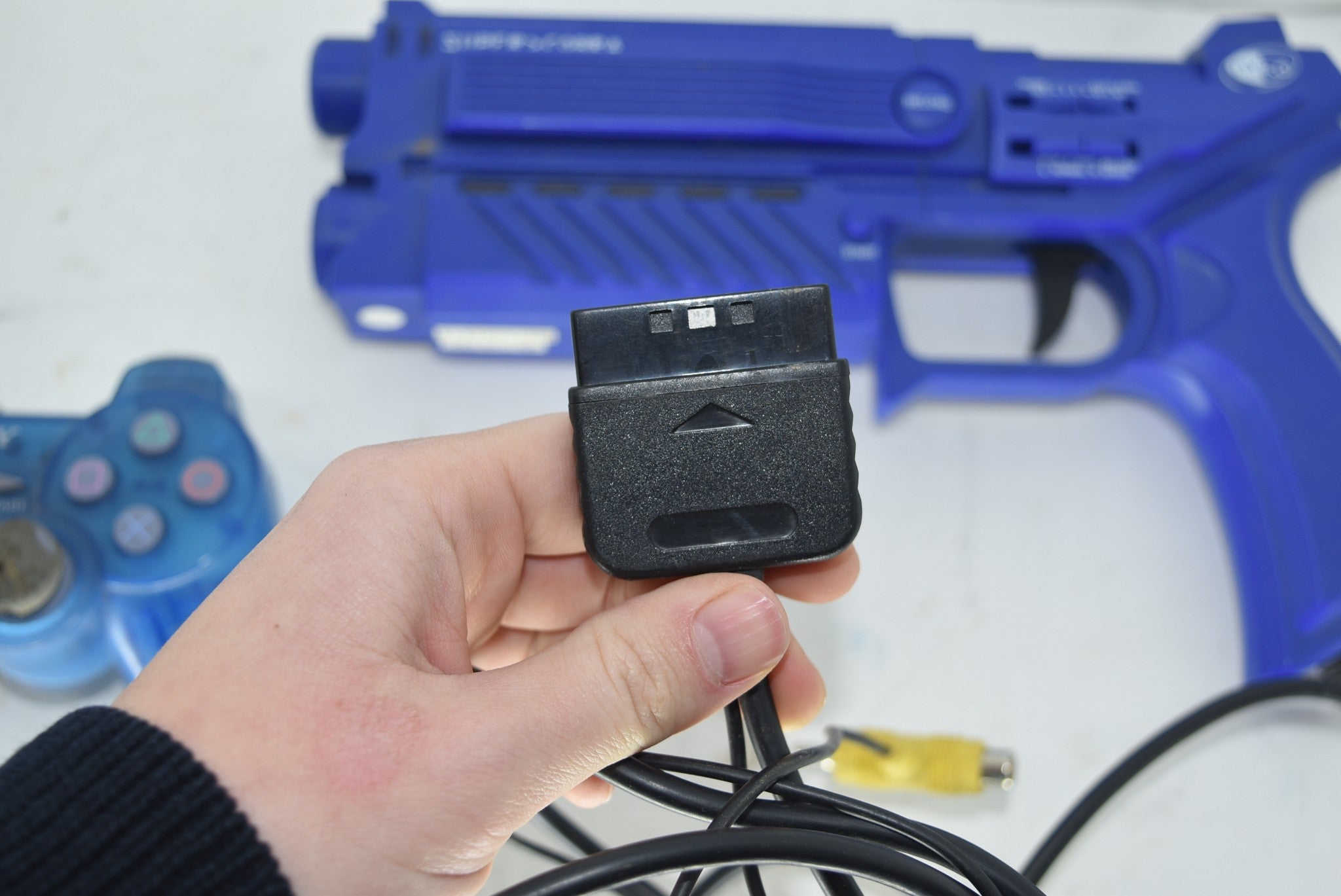 PS1 Controllers Cobra Super Gun Playstation One Translucent Blue Nyko ...