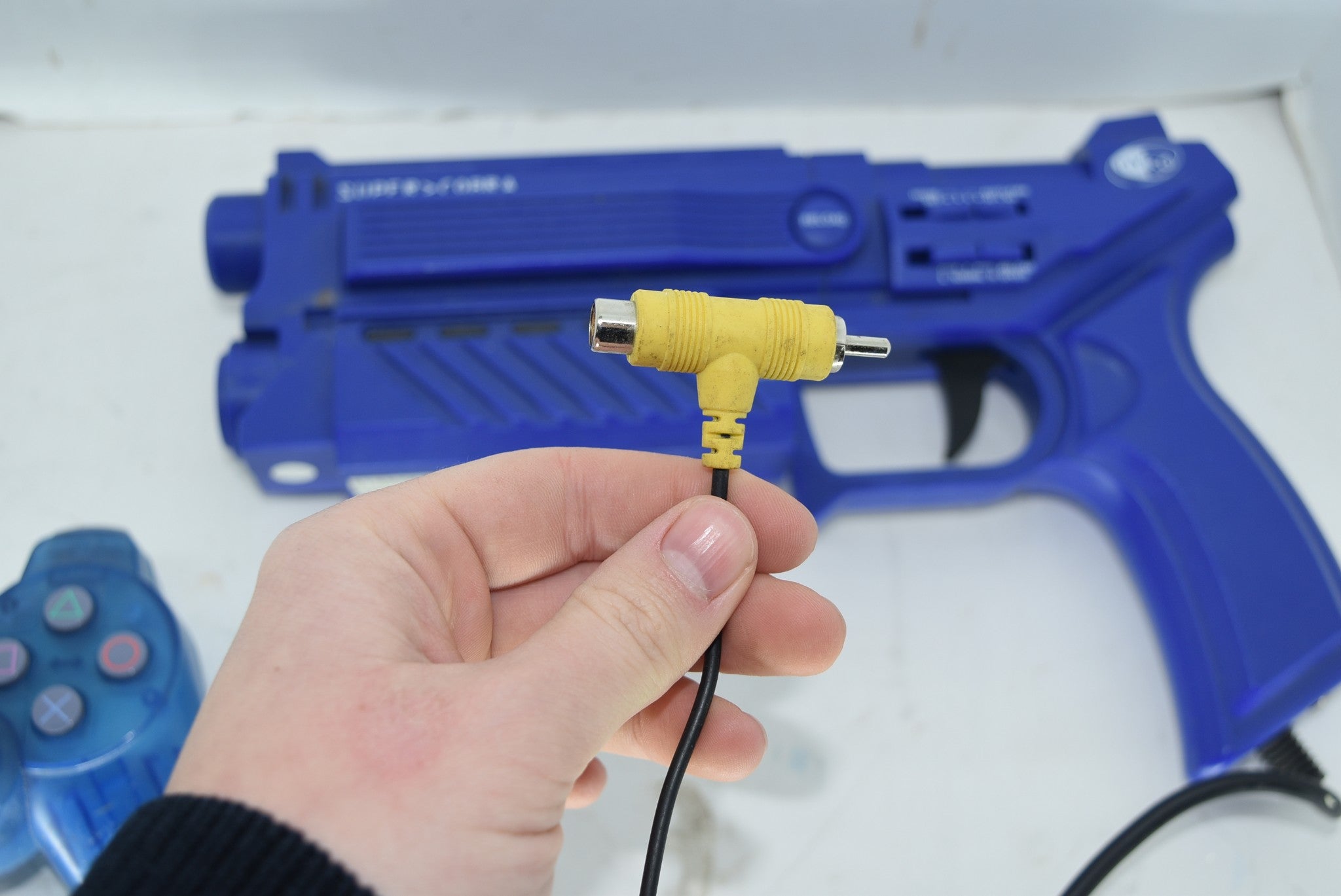 PS1 Controllers Cobra Super Gun Playstation One Translucent Blue Nyko ...