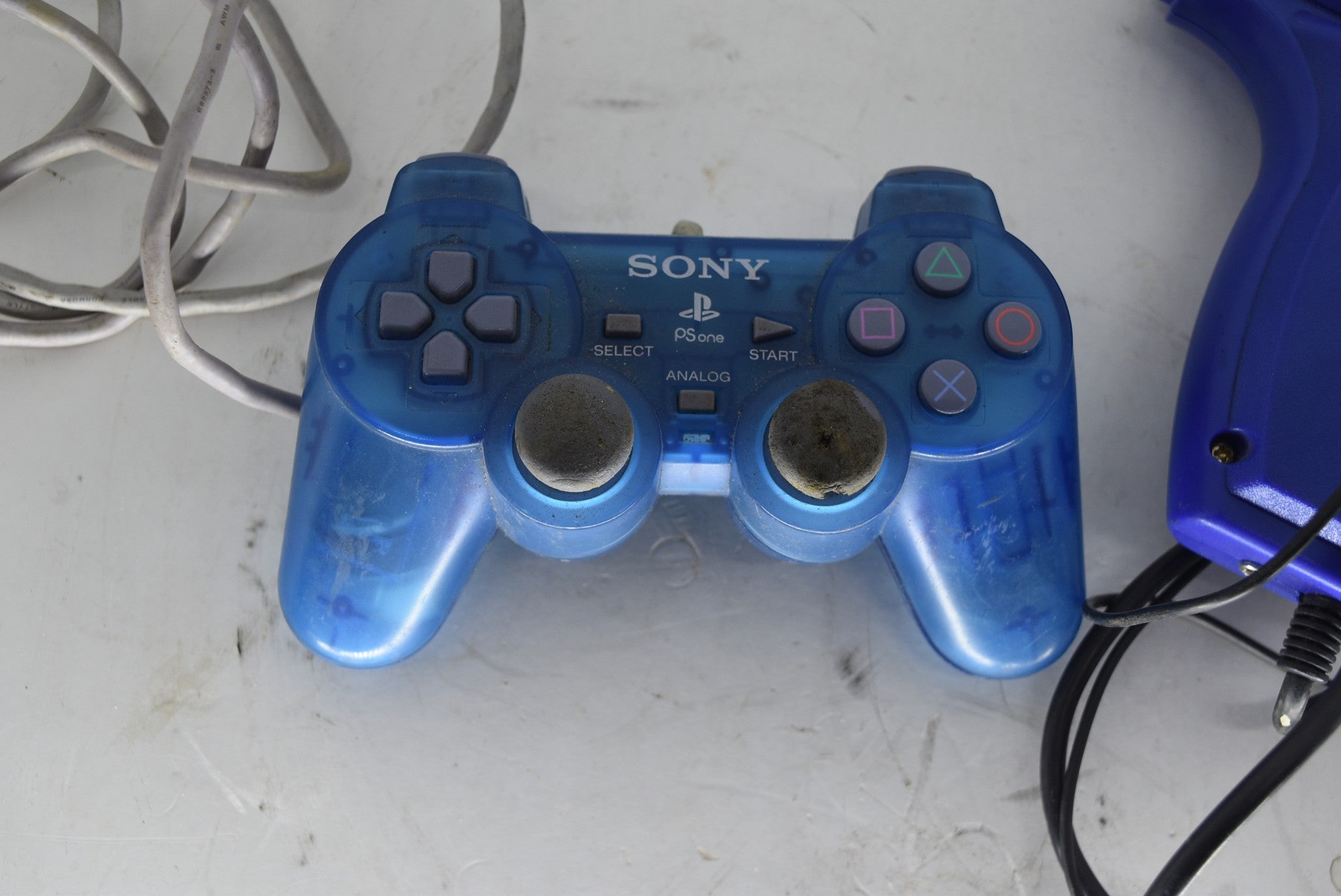 PS1 Controllers Cobra Super Gun Playstation One Translucent Blue Nyko ...