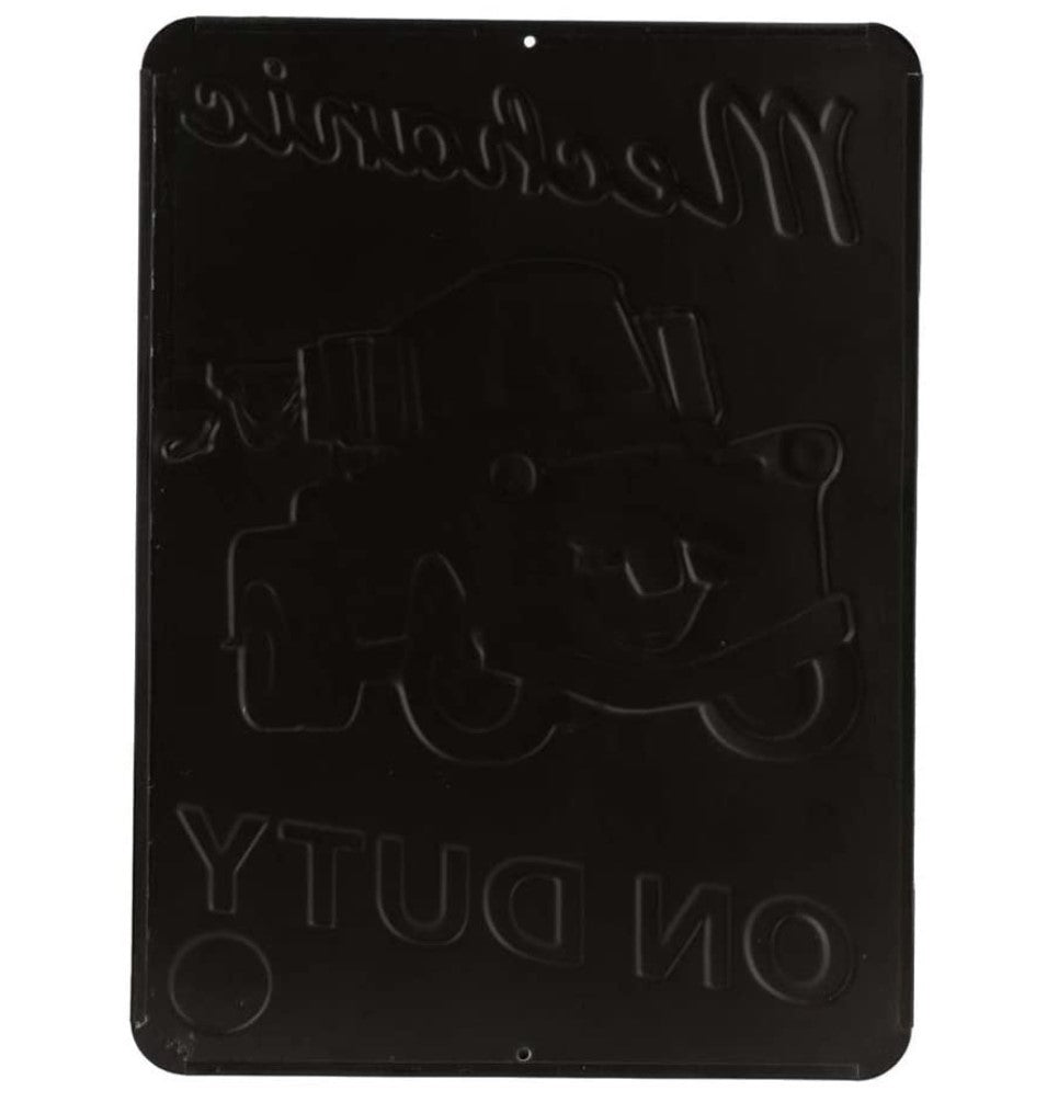 Disney Cars Tow Mater Mechanic On Duty Embossed Metal Sign Garage Man ...