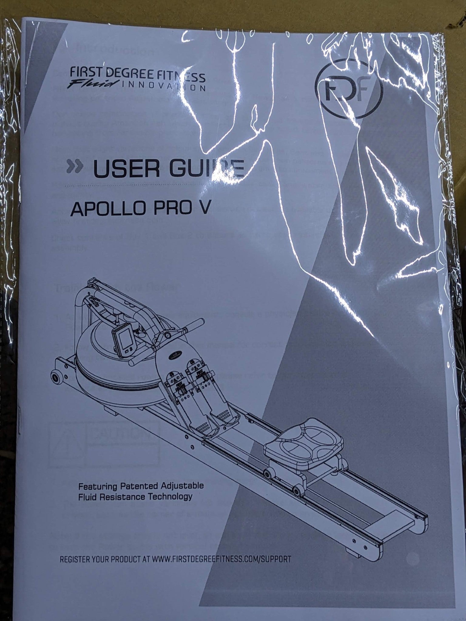 Apollo Plus V Fluid Rower Indoor First Degree Fitness New MISSING RAIL ...