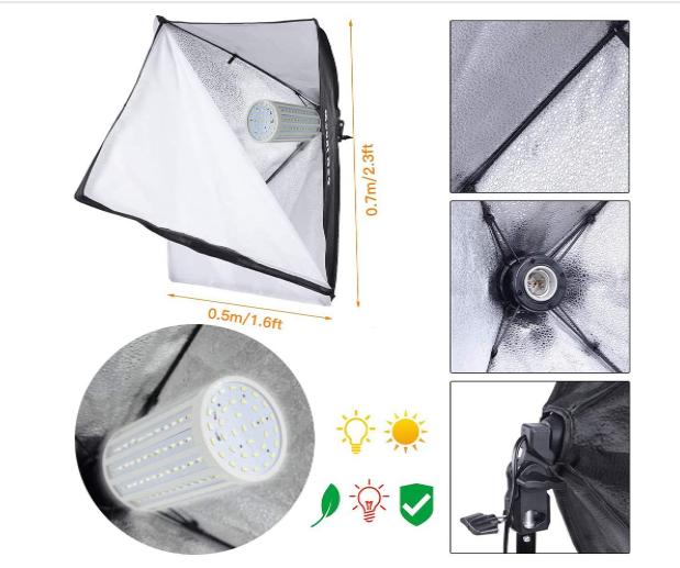 Photography Photo Studio Lighting Kit Softbox Stand Photo Equipment Mo ...