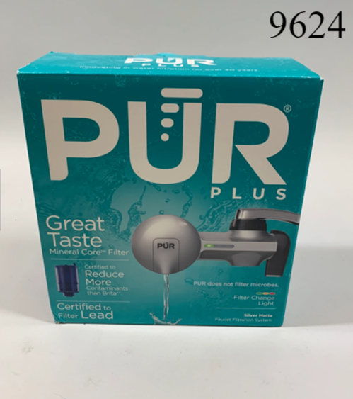 New Pur Plus Mineral Core Filter Silver Matte Faucet Filtration System ...