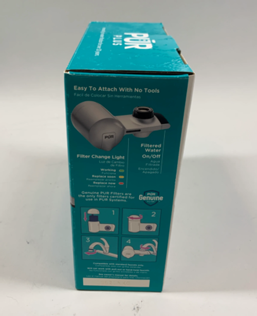 New Pur Plus Mineral Core Filter Silver Matte Faucet Filtration System ...